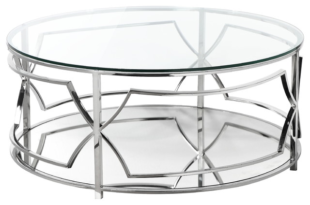 Edward Round Coffee Table - Contemporary - Coffee Tables - by Pangea ...