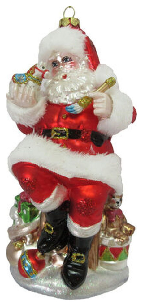 December Diamonds Christmas Carousel Santa Sitting With Presents ...