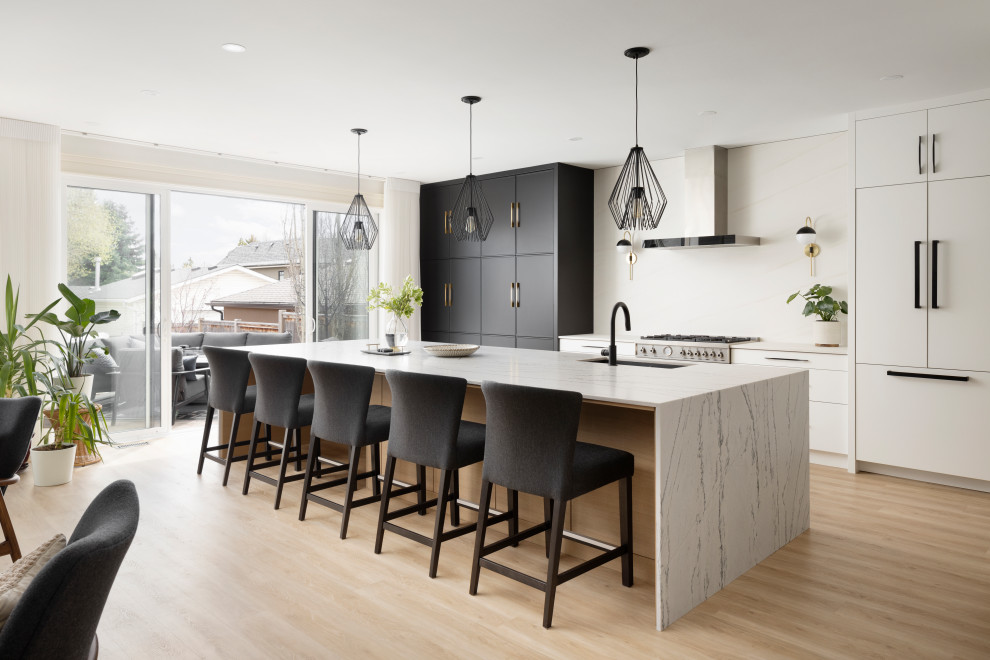 Modern Bohemian Main Floor Transformation - Modern - Kitchen - Calgary ...