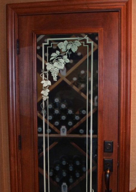 Wine Door - Vineyard Grapes Cascade - Primed - 28" x 80" - Book/Slab ...