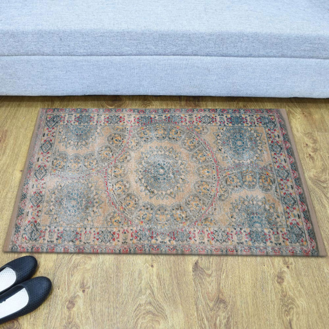 Machine Made Polyester Durable Indoor Outdoor Washable Oriental Pattern ...