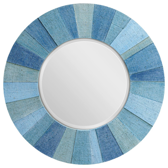 Uttermost Isle Aqua Round Mirror - Beach Style - Wall Mirrors - by ...