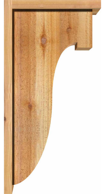 Del Monte Corbel w/Backplate, 12"Dx24"H - Transitional - Corbels - by ...