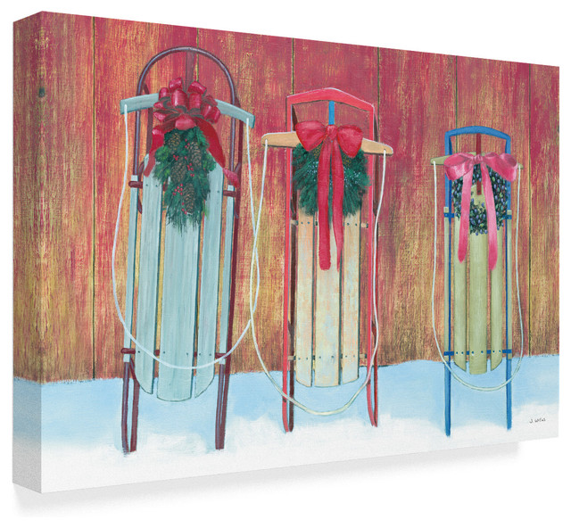 James Wiens 'Christmas Affinity V' Canvas Art, 22"x32" - Contemporary ...