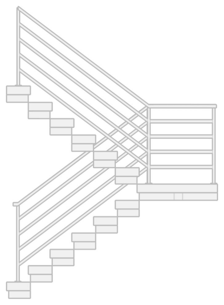 U-Shaped Metal Wood Open Tread - Contemporary - Stair Parts - by Houzz ...