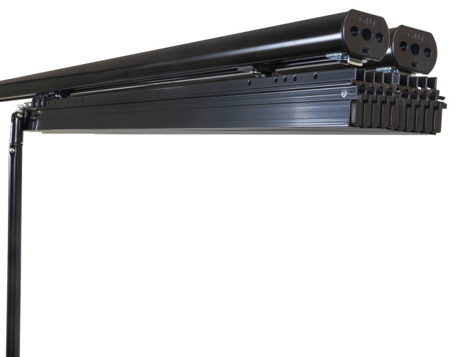 Maxene 10-Panel Track Extendable Vertical Blinds 120-218"W, 116" H ...