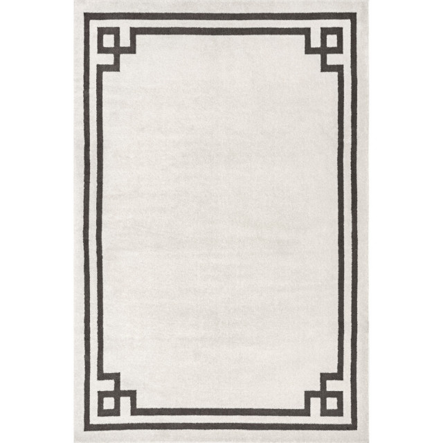 nuLOOM Imani Classic Border Traditional Striped Area Rug - Transitional ...
