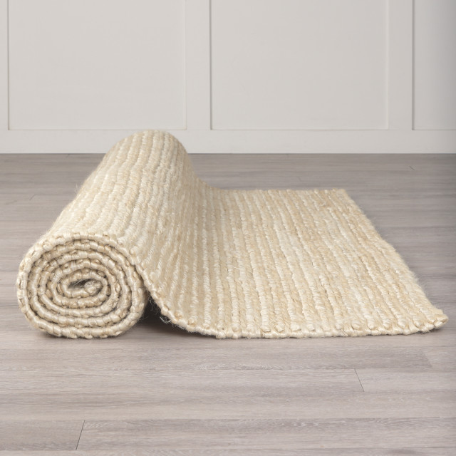 Milo 9 x 12 Camel Color Woven Hemp Area Rug - Scandinavian - Area Rugs ...