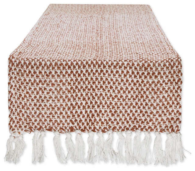 Cinnamon Woven Table Runner 15x108 - Contemporary - Table Runners - by ...