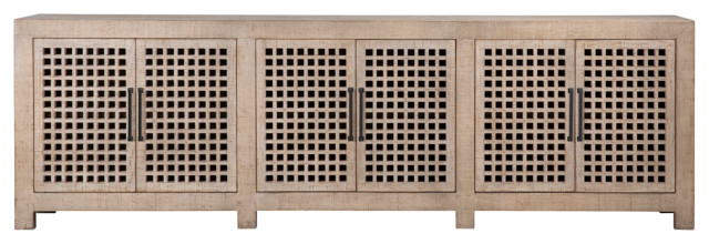 Modern Wood Lattice Sideboard - Farmhouse - Buffets And Sideboards - by ...