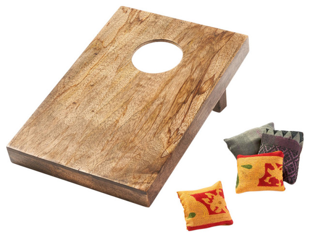 Cornhole Game Tabletop, Indoor, Handcrafted Wood - Craftsman - Board ...