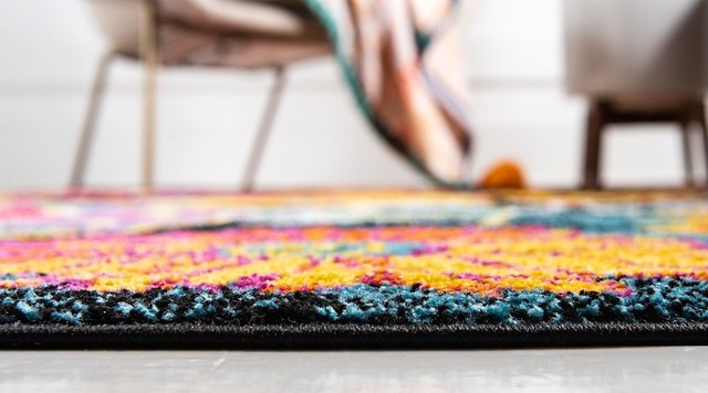 Country & Floral Arles Area Rug, 6' Round - Contemporary - Area Rugs ...