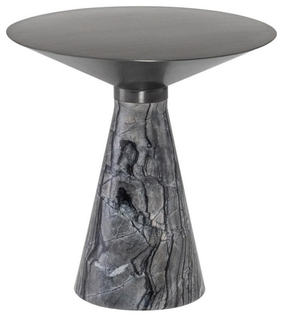 Tara Graphite Side Table - Contemporary - Side Tables And End Tables ...