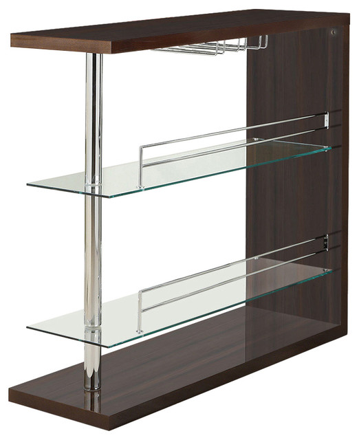 Coaster Rectangular Bar Unit in Cappuccino - Contemporary - Indoor Pub ...