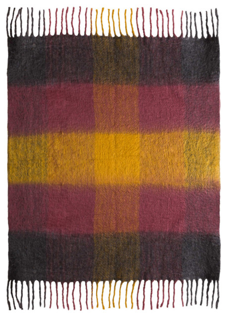 Afrino Wool Accent Throw - Rustic - Throws - by TOV Furniture | Houzz