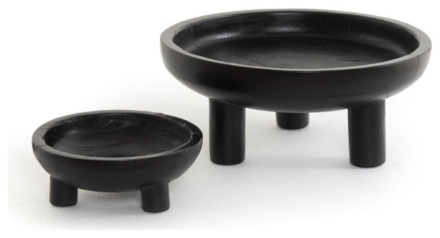 Rune Bowls-Flint Black - Contemporary - Decorative Bowls - by Four ...