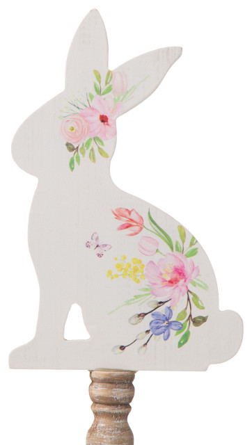 Easter Wooden Bunny Table Decor, Set of 2 - Rustic - Holiday Accents ...