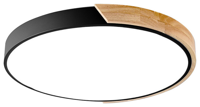 Modern LED Drum Flush Mount Ceiling Light Dimmable and Remote Control, Xl - Modern - Flush-mount ...