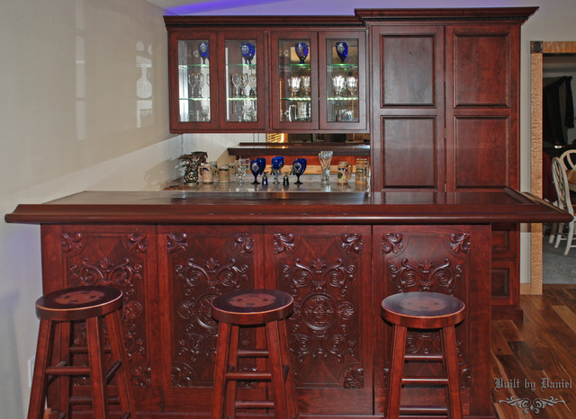Ornate Cherry Bar and Back Bar