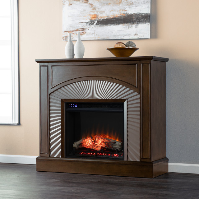 Shelby Freestanding Touch Screen Electric Fireplace - Transitional ...