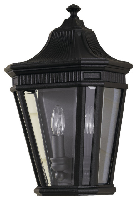 Cotswold Lane Two Light Outdoor Fixture in Black - Traditional ...