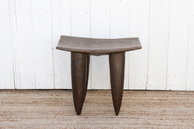 Tall Rectangular African Senufo End Table - Farmhouse - Accent And ...