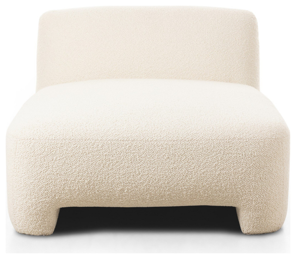 Kyler Chaise Lounge, Durham Cream - Transitional - Indoor Chaise Lounge ...