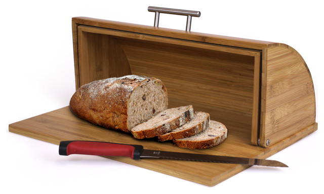Bamboo Bread Box - Transitional - Bread Boxes - by HOME BASICS