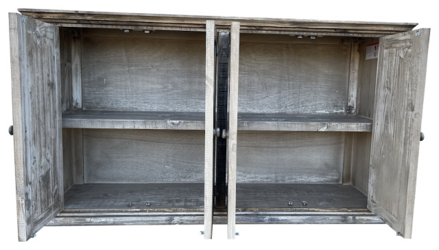 4 Door Accent Console With Door Design - Farmhouse - Buffets And ...