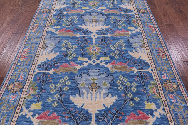 6' 1" X 9' 2" Hand Knotted William Morris Wool Rug - Q19281, 6' 1" X 9 ...