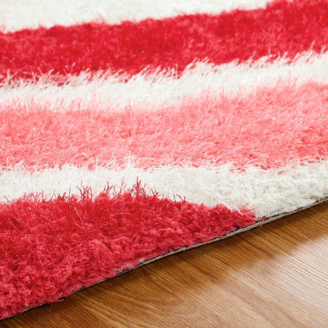 Surfside Retro Shabby-Chic Hand-Tufted Shag Area Rug, 3 ft. x 5 ft ...