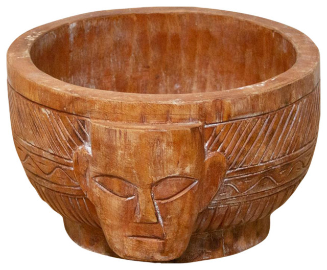 Ao Naga Tribal Bowl - Southwestern - Decorative Bowls - by De-cor | Houzz