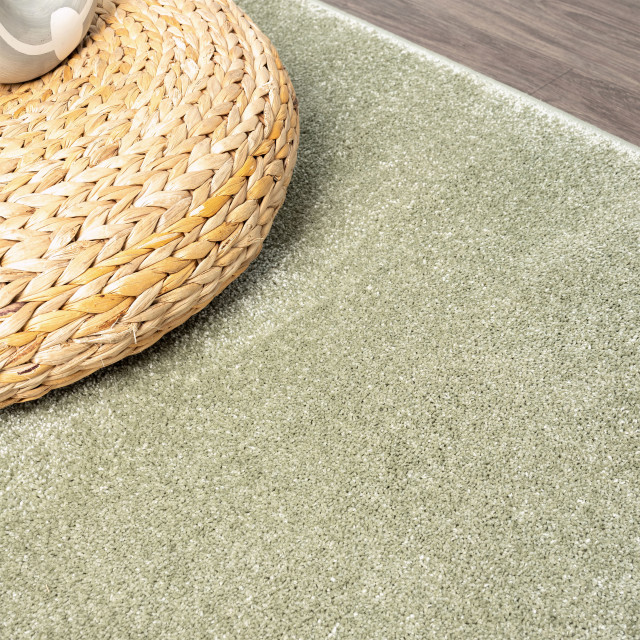 Haze Solid Low-Pile Runner Rug, 5 X 8 - Contemporary - Area Rugs - by ...