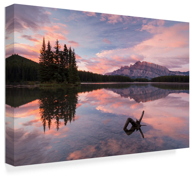"Mount Rundle Sunrise" by Adam Burton, Canvas Art, 30"x47" - Rustic ...