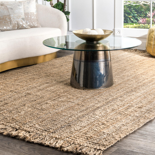 nuLOOM Hand Woven Maui Chunky Loop Rug, 8' - Beach Style - Area Rugs ...