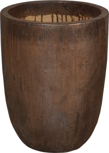 Cylinder Planter, Medium - Rustic - Indoor Pots And Planters - by ...
