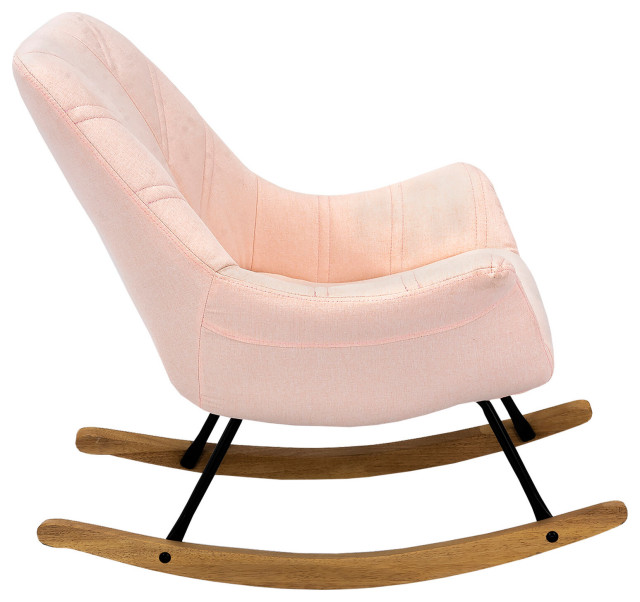 Nara Rocking Chair With Rubberwood Rocker Rails - Contemporary ...