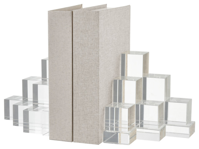 ELK HOME 2225-020/S2 Art Deco Crystal Bookends (Pair) - Contemporary ...