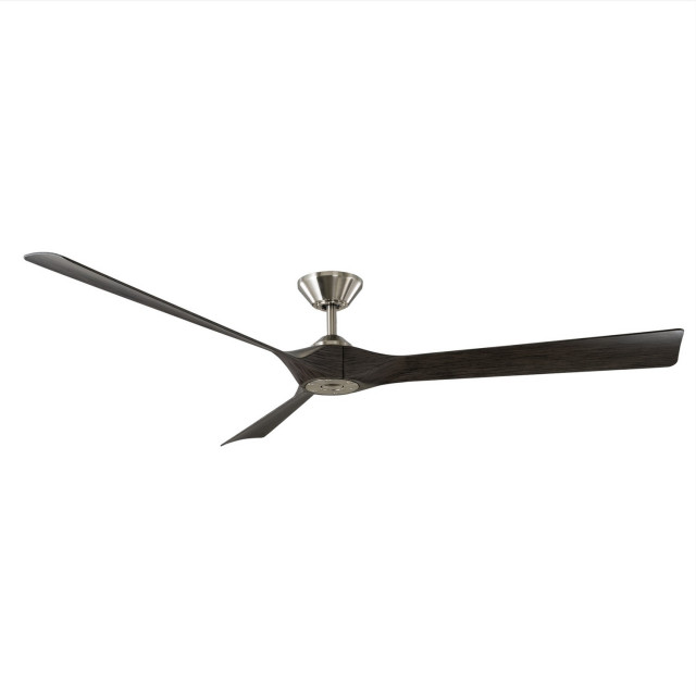 Torque 70" Ceiling Fan in Brushed Nickel/Ebony - Transitional - Ceiling ...