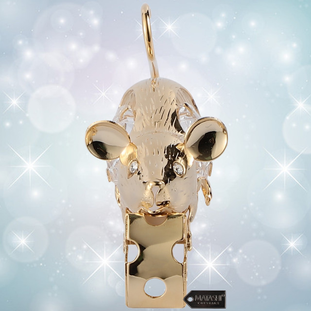 24K Gold Plated Mouse With Cheese Year of the Rat - Contemporary ...