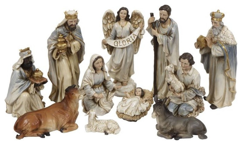 Mark Roberts Christmas 2017 Azure Nativity, Set of 11, 2-9.5 ...