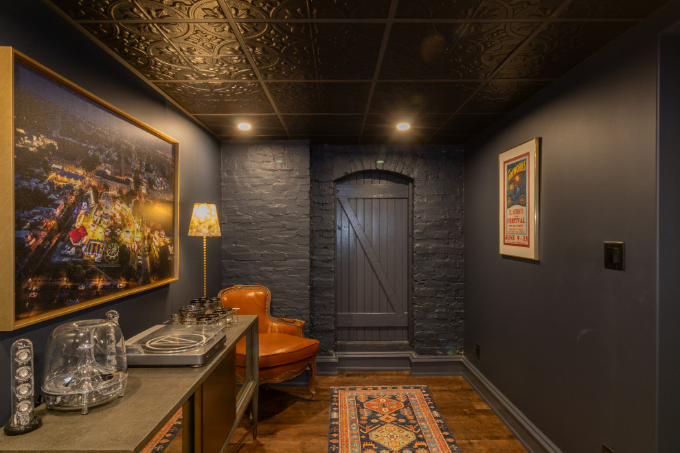 Moody Basement Blues: Remodel Transforms 1887 Cellar to Stunning Living ...