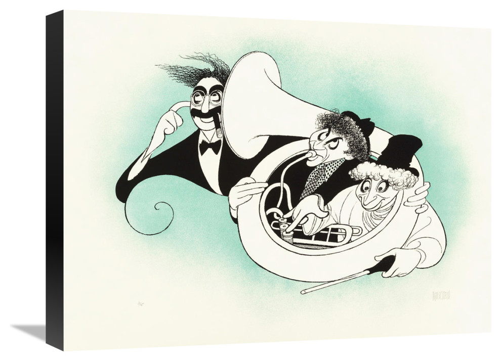 "Marx Brothers - Cartoon - Tuba" Canvas by Hollywood Photo Archive ...