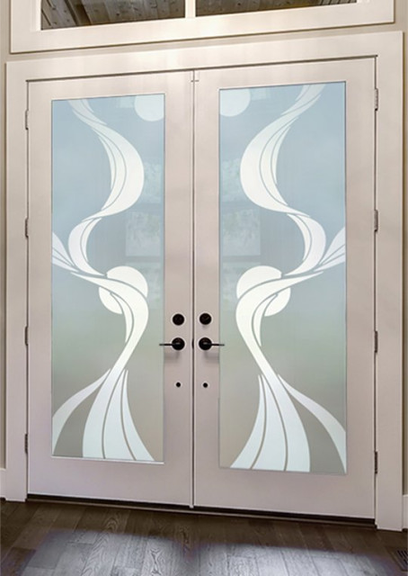 Front Door - Ribbon Reflection Moons - Fiberglass Smooth - 30" x 80 ...