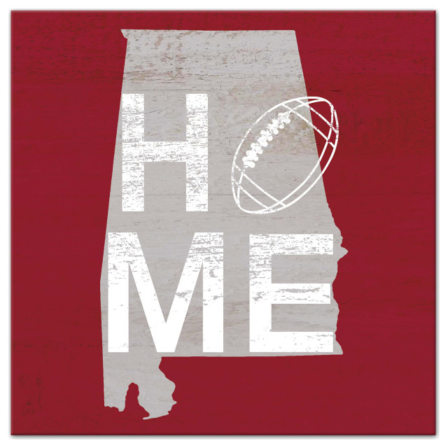 Alabama Football Sate Pride 16x16 Canvas Wall Art, 16x16 - Contemporary ...