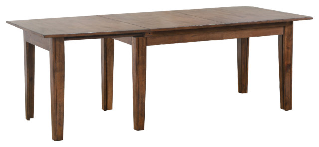 134" Rectangular Extendable Dining Table Amish Brown Seats 12 ...