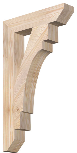 Balboa Traditional Bracket, 16"Dx24"H, 4"W Douglas Fir/Rough Sawn, 18 ...