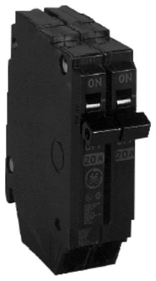 GE THQP220 Double Pole Circuit Breaker, 20 Amp - Transitional ...
