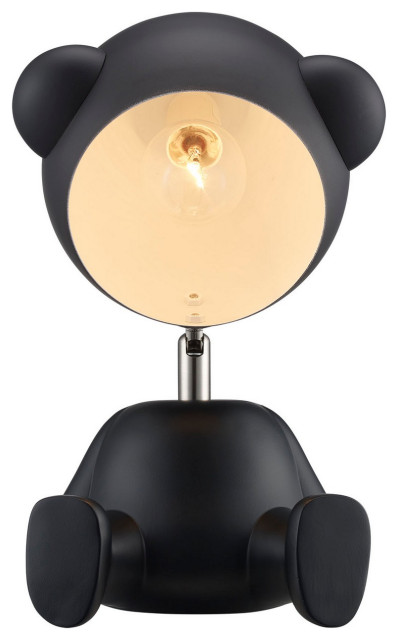 Teddy 1-Light Bear Lamp in Black - Contemporary - Table Lamps - by ...