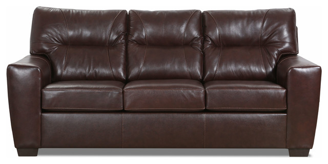 Chestnut Leather Sofas | Baci Living Room